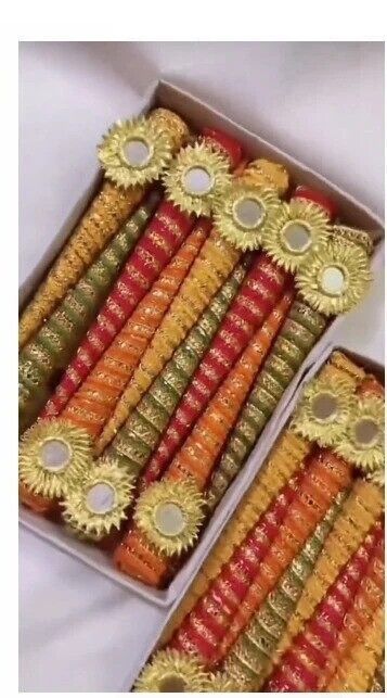 12 Piece Natural Decorative Mehndi Corn Mehendi Gift Indian Wedding ...