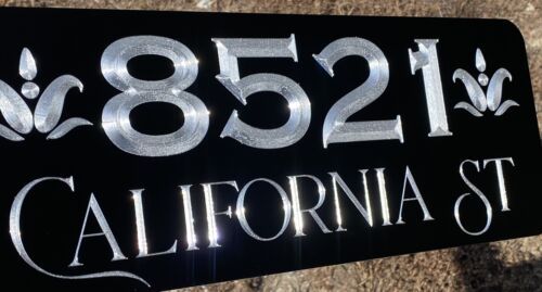 Engraved Personalized Custom House Home Number Street Address Metal ...