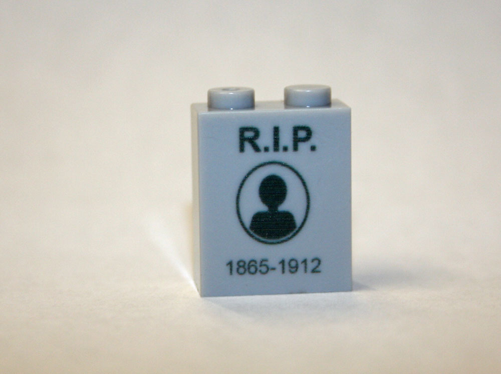 Minifigure Male Rip 1865 To 1912 Tombstone Grave Construction A For ...
