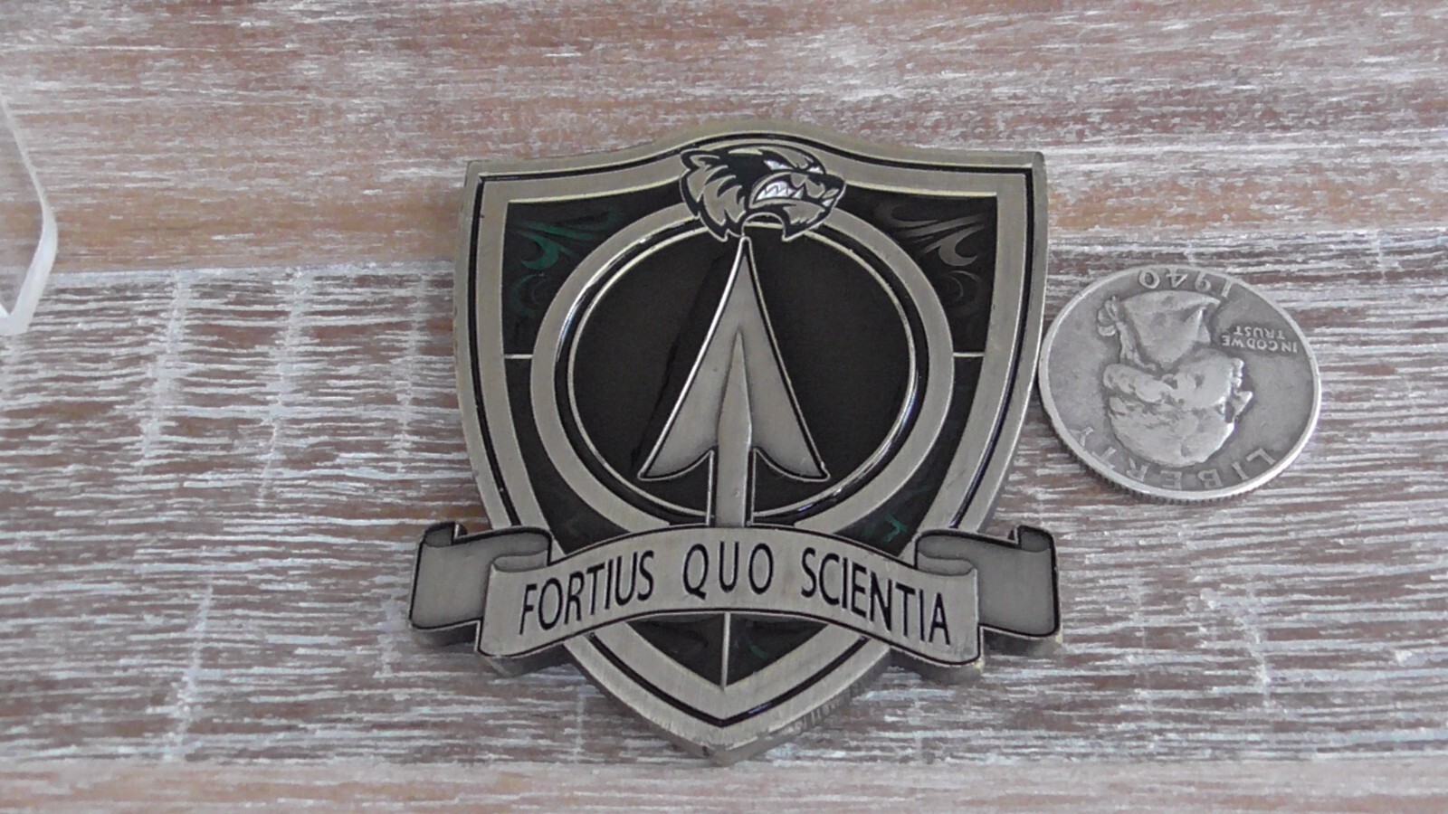 Unknown US Army ROTC Fortius Quo Scientia RAIDERS Challenge Coin #970X ...