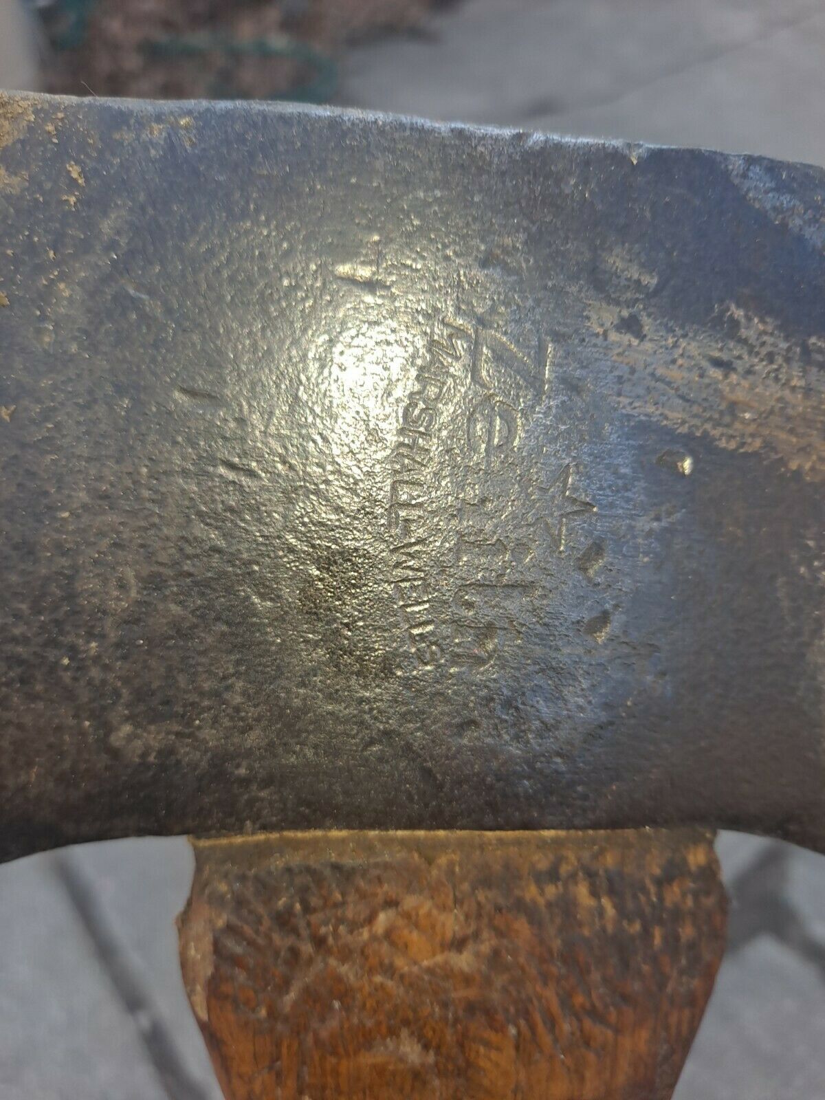 Vintage Zenith Marshall Wells "Star" Double Bit Falling Axe W/ handle ...