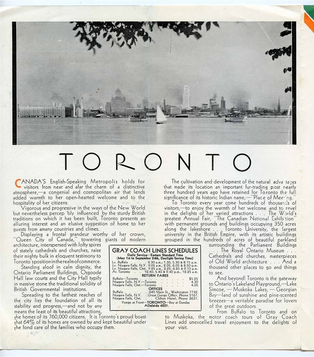 Seeing Toronto and Ontario Brochure The and 47 similar items