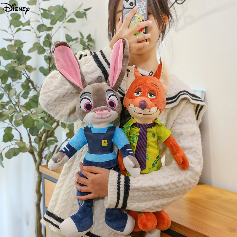 Disney 40-60cm Zootopia Plush Dolls Cartoon Judy Hopps Nick Plush ...