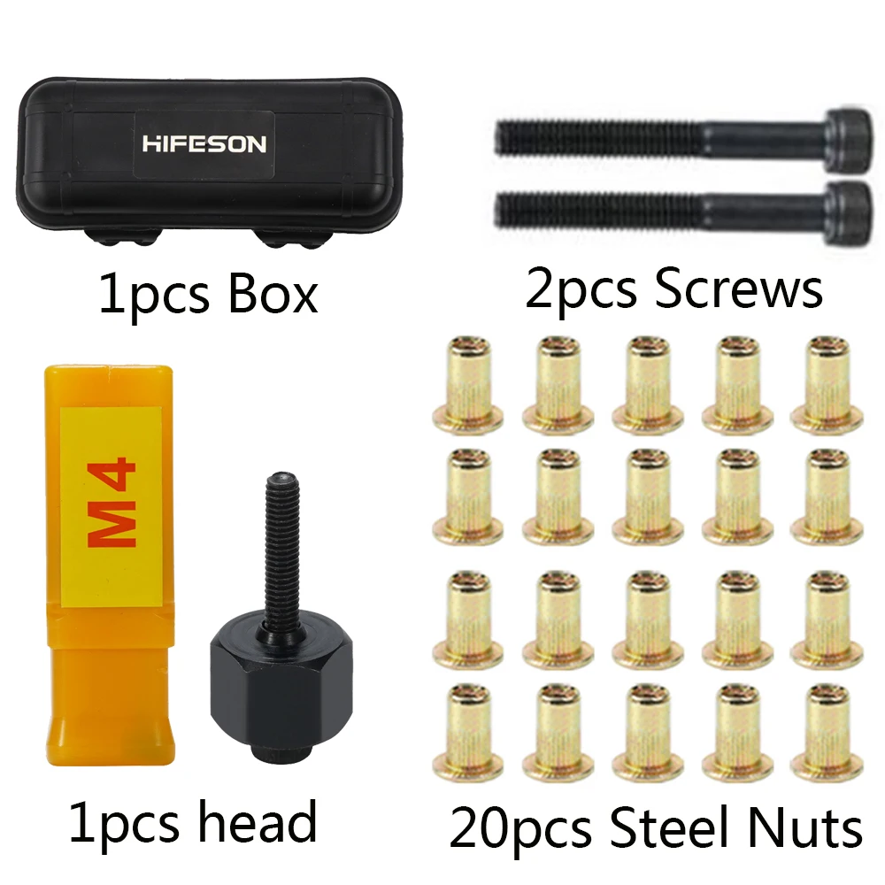 HIFESON M3 M4 M5 M6 M8 M10 Manual Rivet Tool Nuts Set Threaded Easy ...