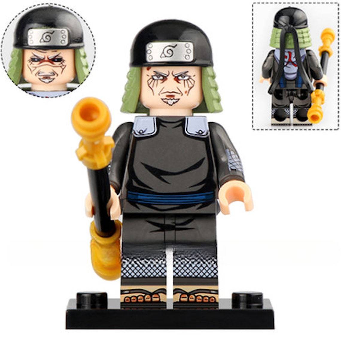 Naruto Series Hiruzen Sarutobi Minifigures Weapons and Accessories ...