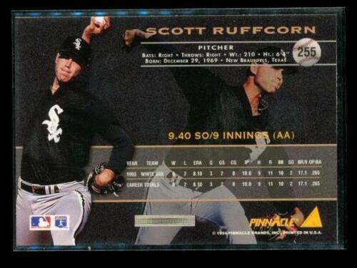 Vintage 1994 PINNACLE ROOKIE Baseball Trading Card #255 SCOTT RUFFCORN ...