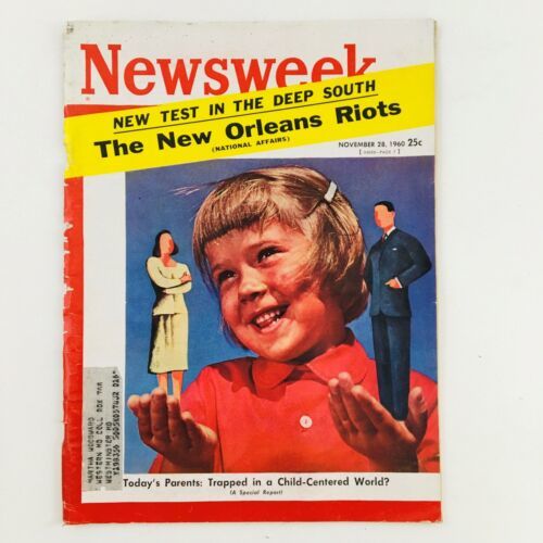 Newsweek Magazine November 28 1960 Parents Trapped in a Child-Centered ...