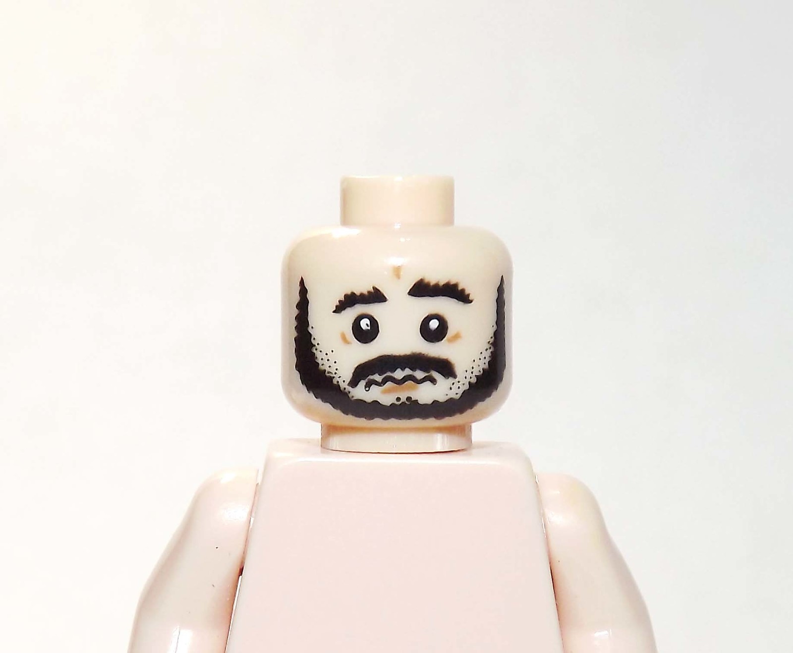 Minifigure Head Beard Frown Bearded Head Diy Building - LEGO (R ...