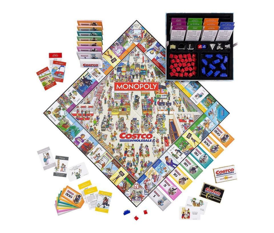 Hasbro Monopoly Costco Wholesale Special Edition Collectible Game Board ...