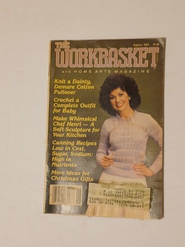 The Workbasket Magazine August 1983 Knit a Dainty Demure Cotton ...