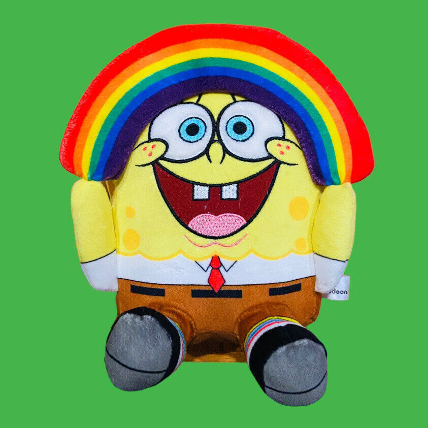 Kidrobot Nickelodeon NECA Spongebob Squarepants Rainbow Phunny 8” Plush ...