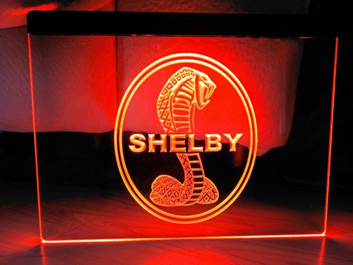Shelby LED Neon Sign Hang Signs Wall Home Decor, Room, Garage Craft ...