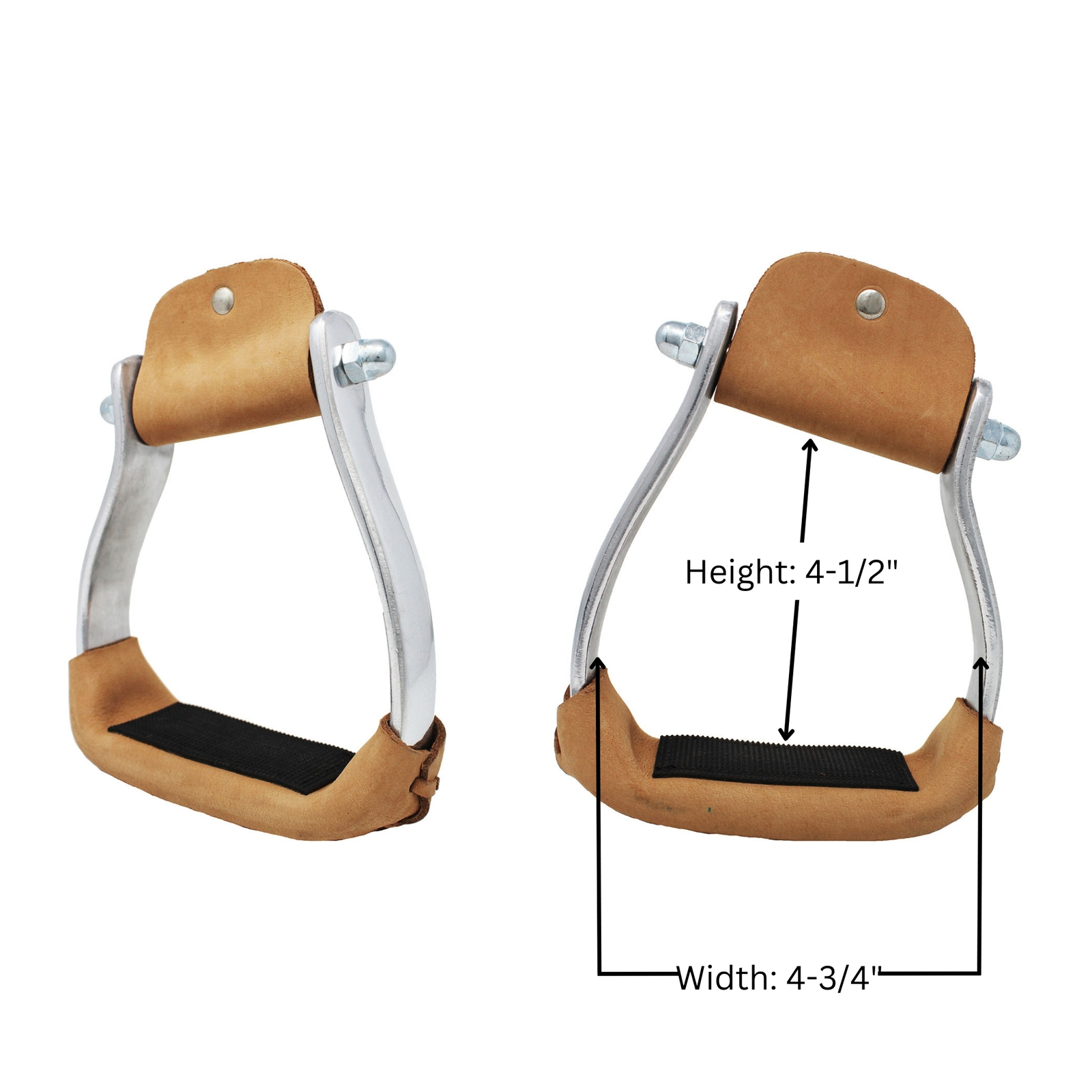 Horse Western Light-Weight Aluminum Angled Slanted Barrel Race Stirrups ...