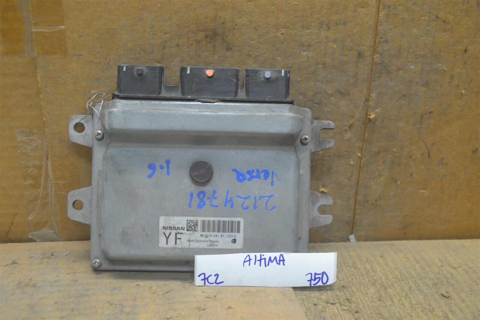 2012 Nissan Versa Sedan Engine Control Unit ECU MEC910041A1 Module 750 ...
