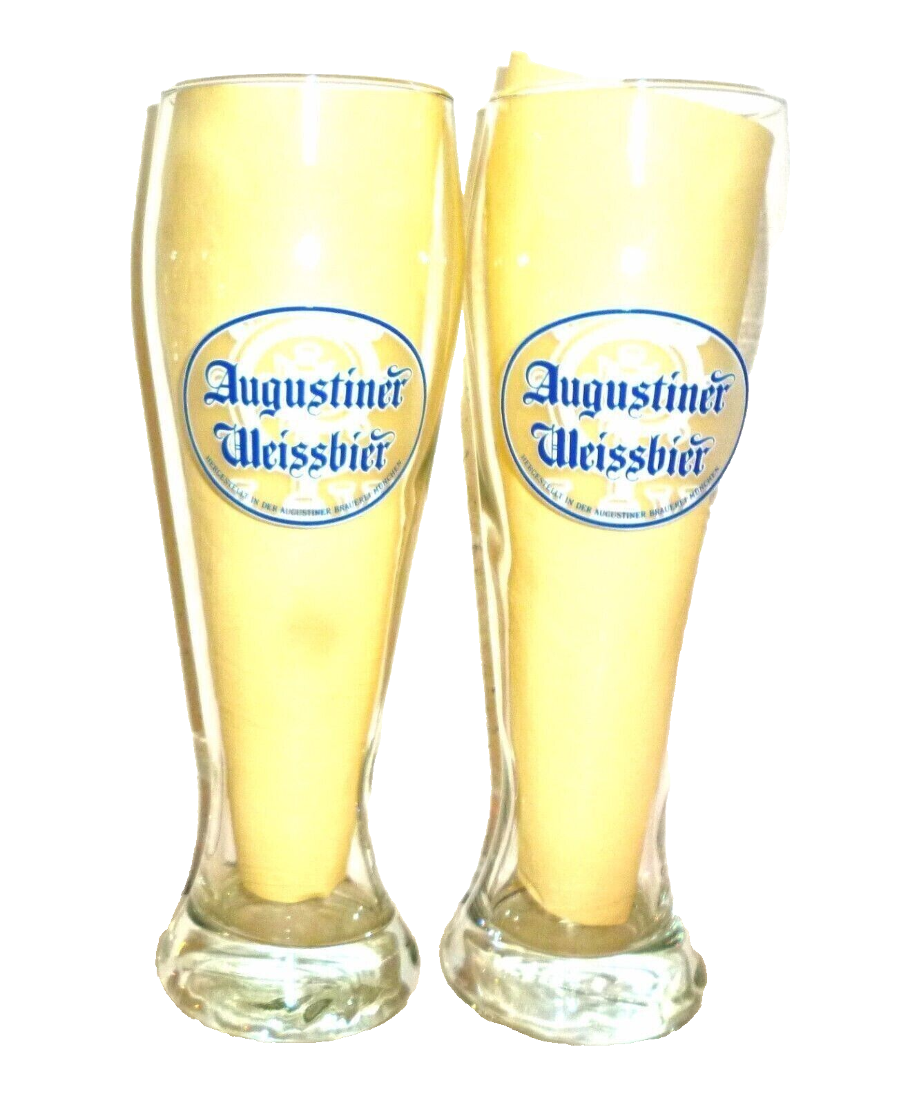 2 Augustiner Brau Munich Helles Edelstoff & Weizen 0,5L German Beer ...