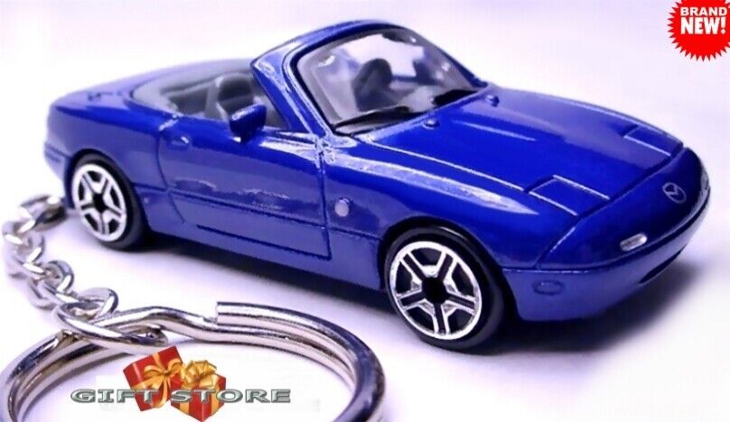RARE KEY CHAIN RING BLUE MAZDA MIATA MX5 EUNOS ROADSTER CUSTOM LIMITED ...