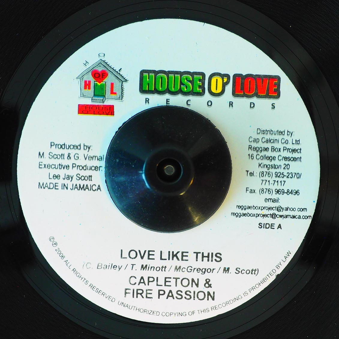 Capleton,Fire Passion - Vinyl Records