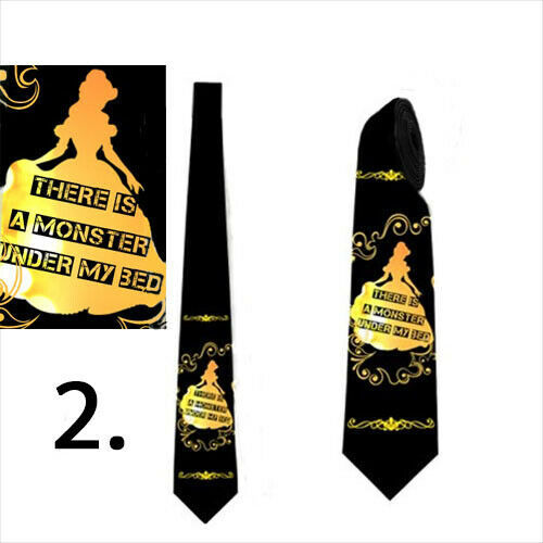 Necktie with sleeping beauty Cinderella beauty and the beast original ...