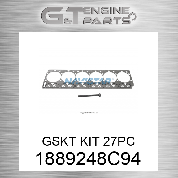1889248C94 GSKT KIT 27PC fits INTERNATIONAL TRUCK (NEW AFTERMARKET ...