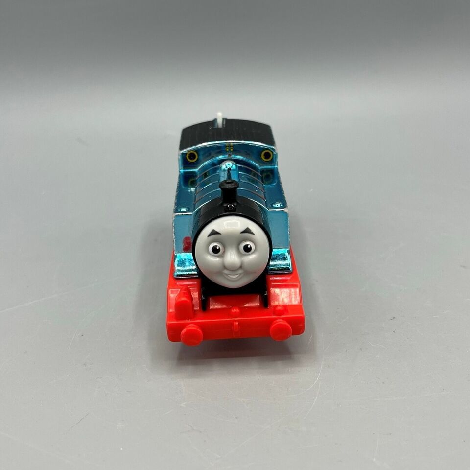 Thomas & Friends Motorized Trackmaster Metallic Blue Thomas Train ...