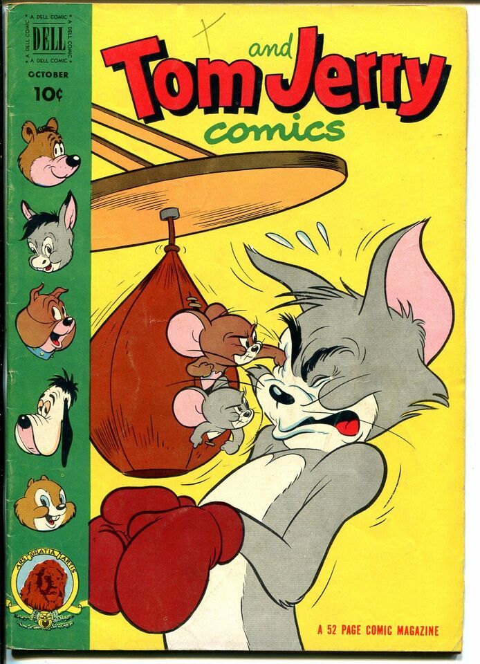 Tom & Jerry #98 1952-Dell-MGM Cartoons-Barney Bear-Tuffy-Stan Musial-FN ...