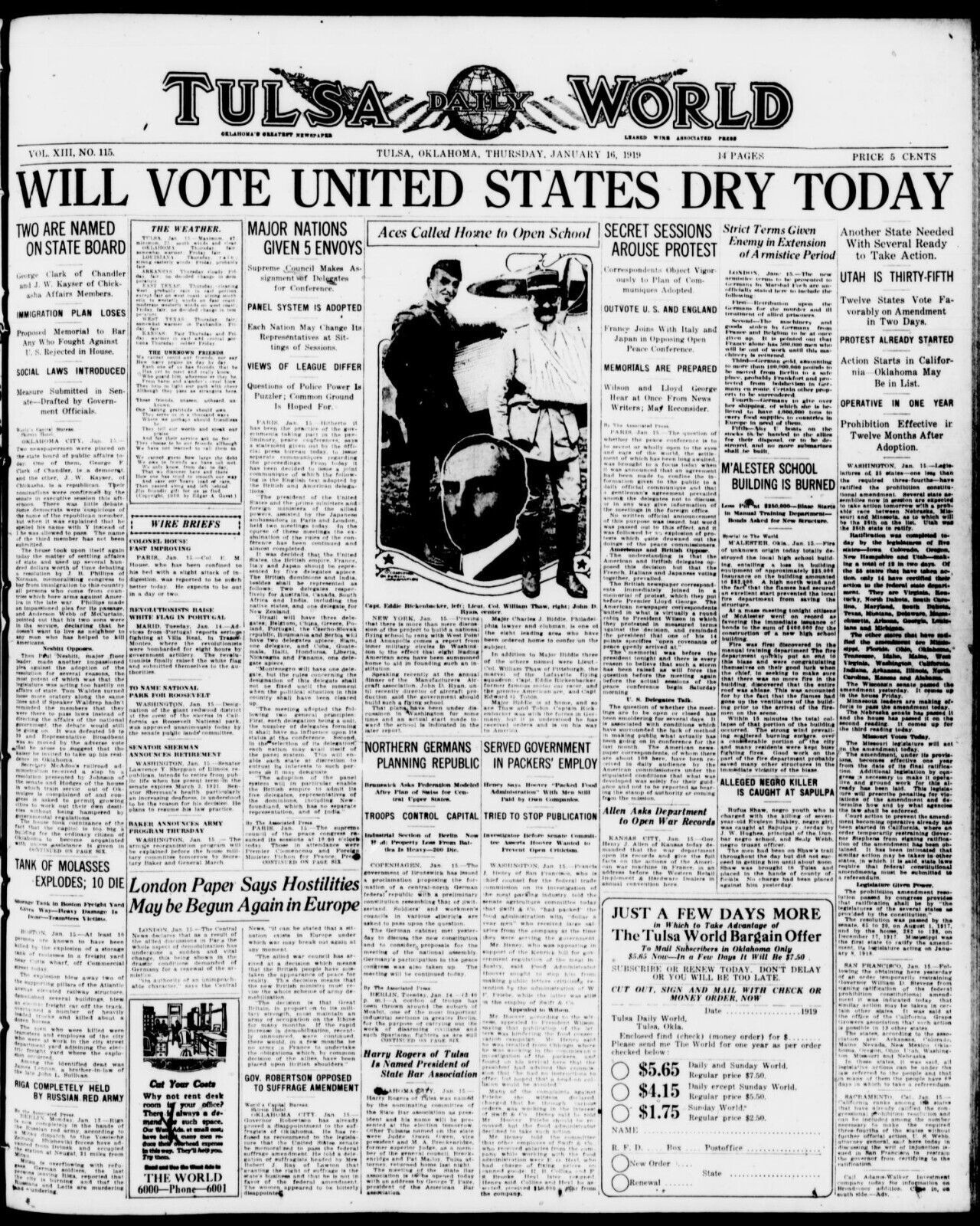 1905 2005 TULSA WORLD 100 YEARS HEADLINES NEWSPAPER STORY PICTORIAL ...