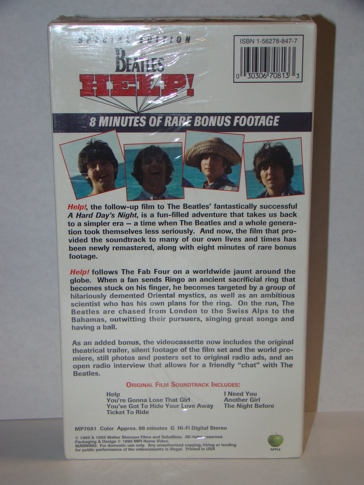 THE BEATLES - HELP! - SPECIAL EDITION - VHS (New) - VHS Tapes