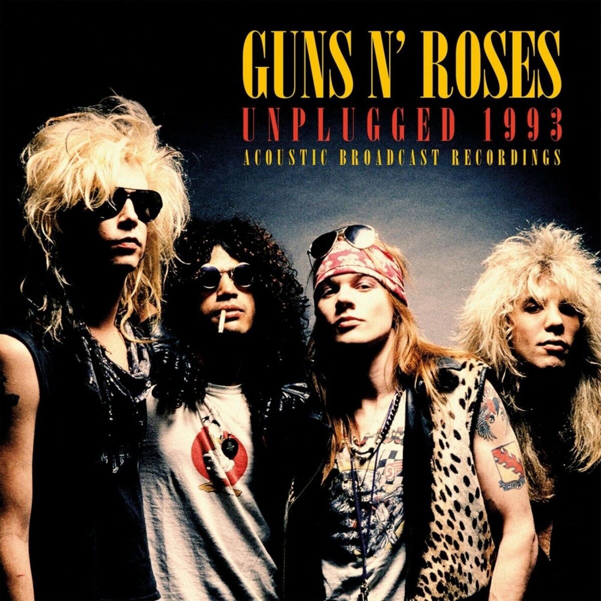 GUNS N ROSES Unplugged 1993 BANNER 3x3 Ft Fabric Poster Flag album ...