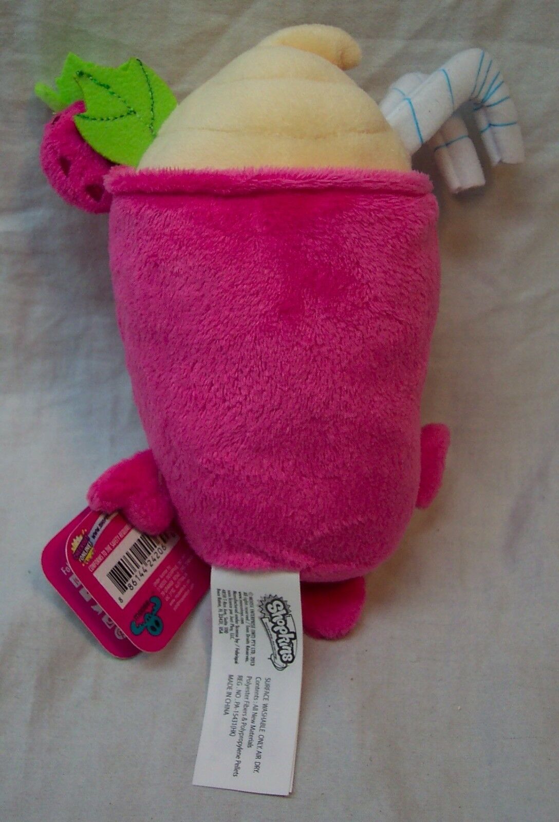 Shopkins SOFT BERRY SMOOTHIE 6" Plush STUFFED ANIMAL Toy NEW w/ TAG - Other