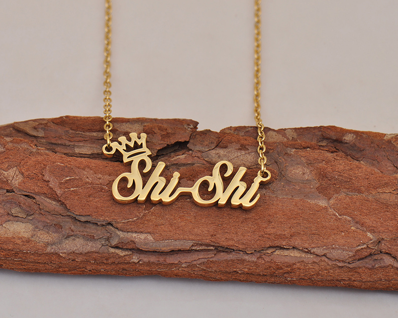 Linda Name Necklace Tag with Crown for Best and 44 similar items