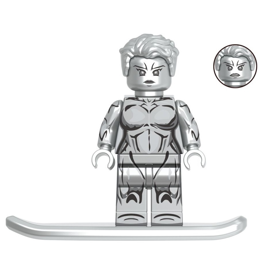 6pcs The Fantastic Four Doctor Doom Silver Surfer Minifigures Minifigs ...