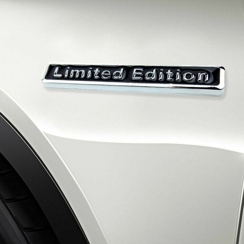 3D Plating LIMITED EDITION Logo Car Rear Trunk Sticker Emblem Black Car ...