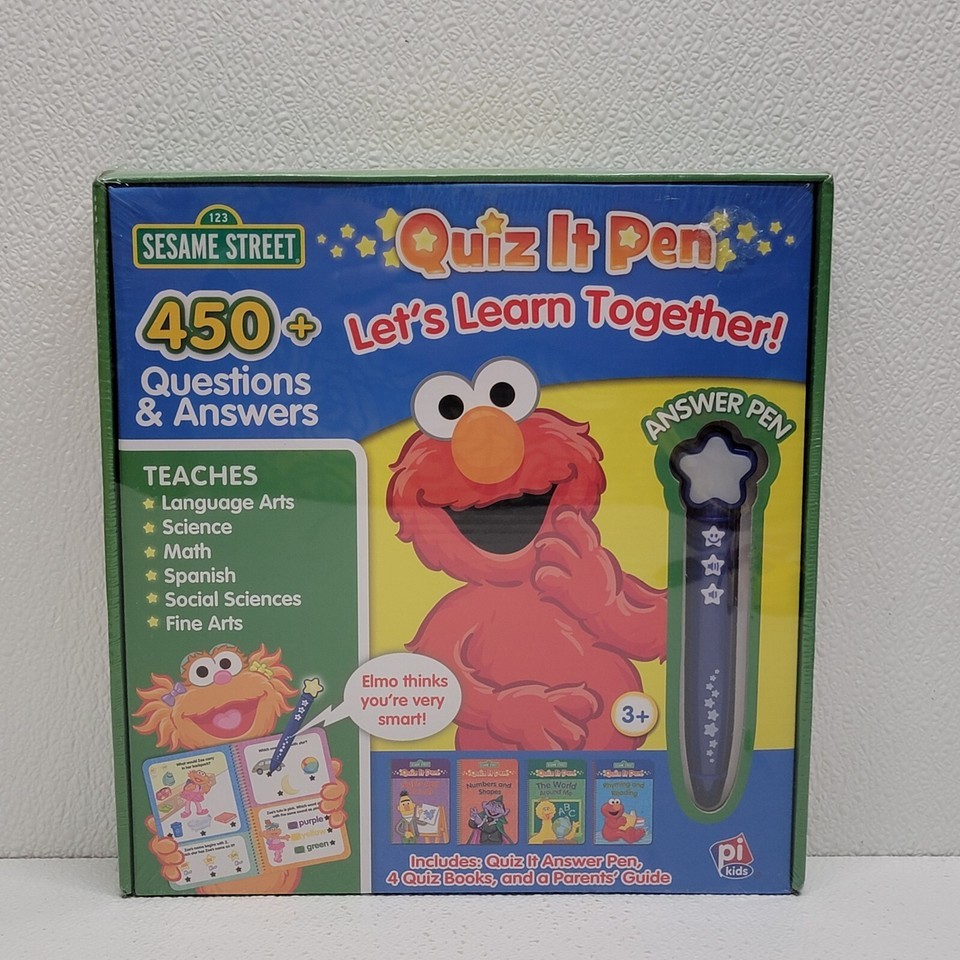 NEW Sesame Street Quiz It Pen 450 Questions & Answers - 4 Book Box Set ...