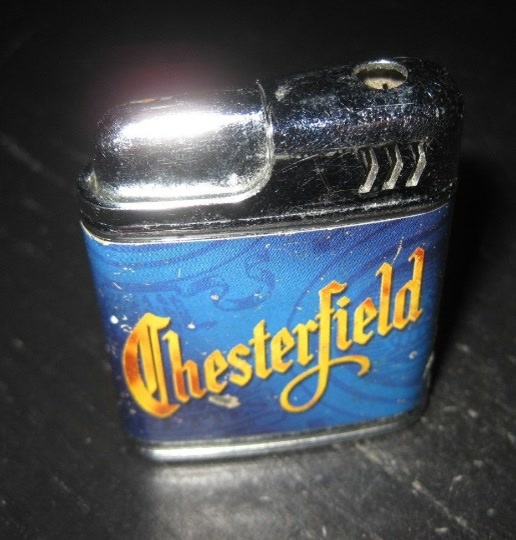 Vintage CHESTERFIELD CIGARETTES Novelty Advertisement Gas Butane ...