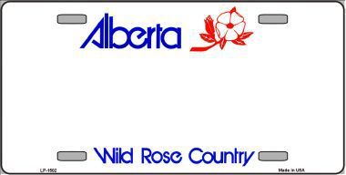 Alberta Novelty Background Metal License Plate LP-1502 - License Plates