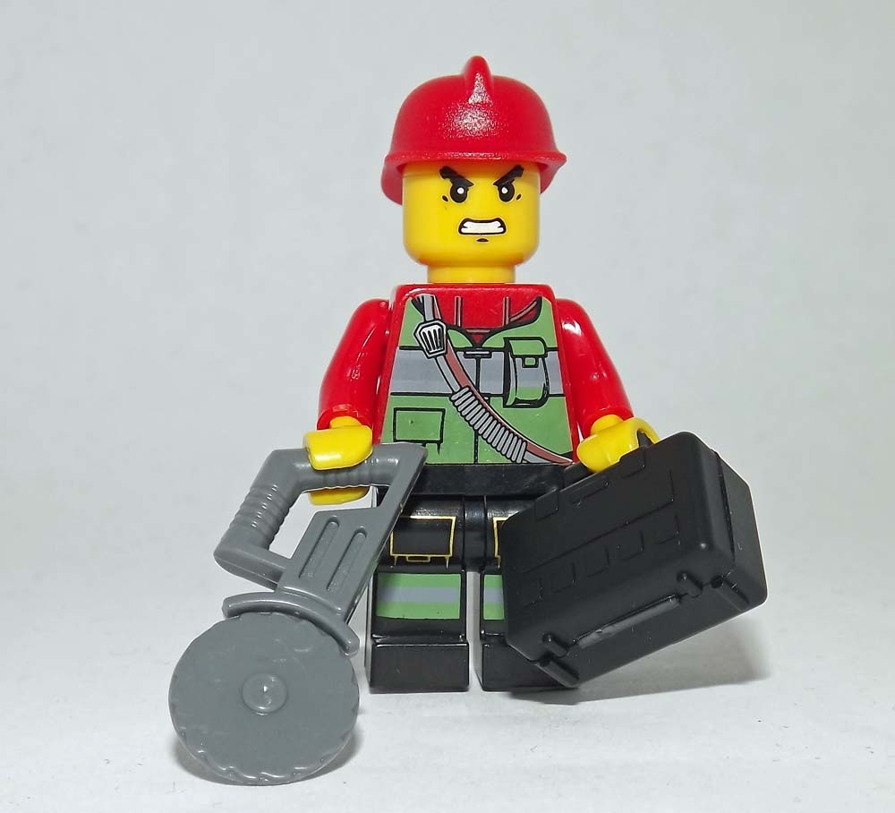 Building Block Fireman with Saw Fire Fighter and 50 similar items