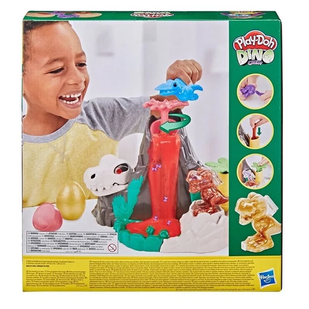 Play-Doh Slime Dino Crew Island Playset with HydroGlitz Compound Gift ...