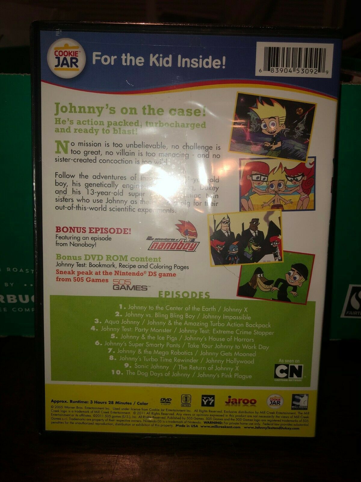 Cartoon Network Johnny Test Super Smarty-Pants DVD Set-10 Episodes-NEW ...