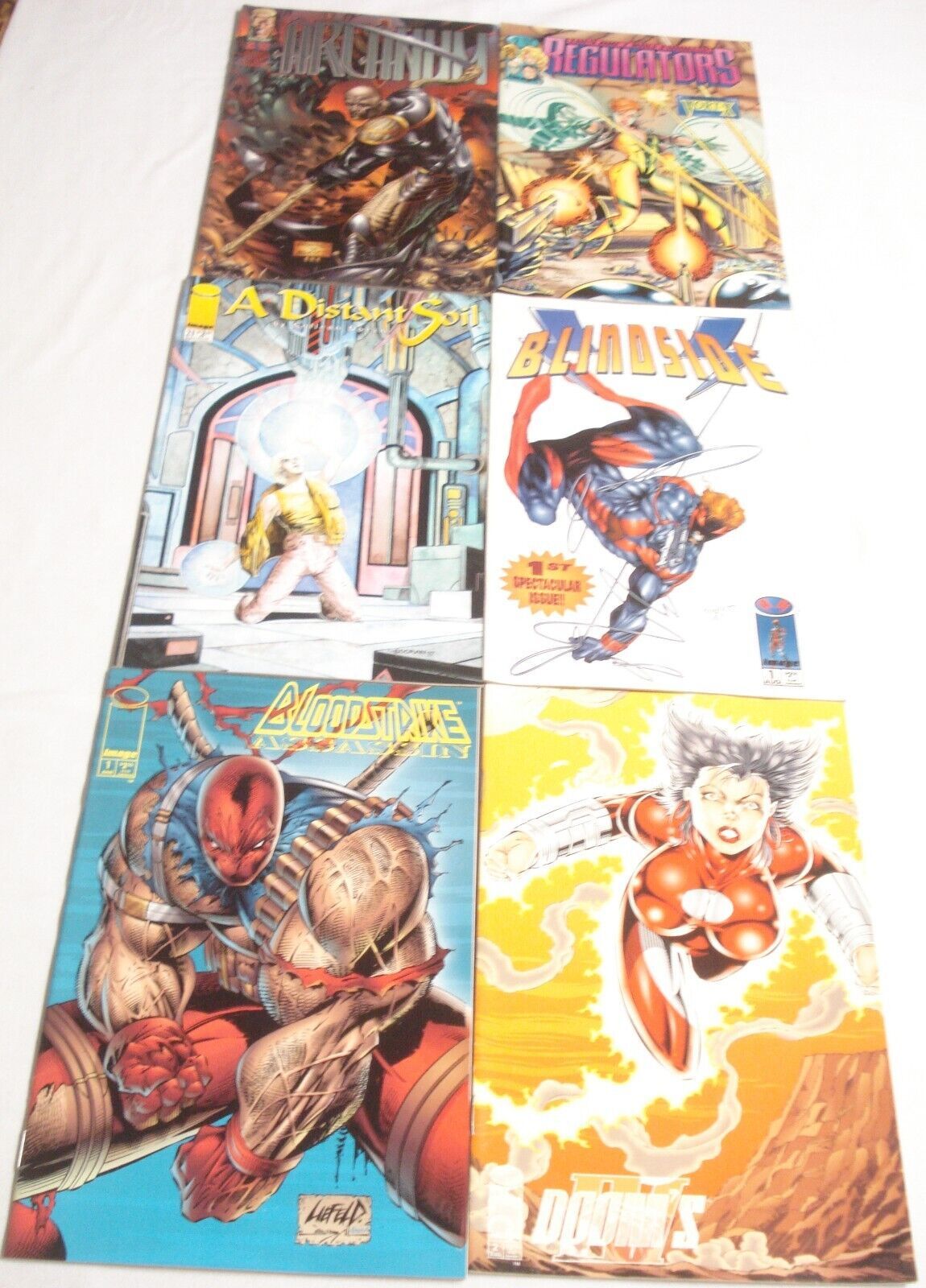 10 Image Comics Images of Shadowhawk 1 2 3 Doom's IV #2 Blindslide 1 ...