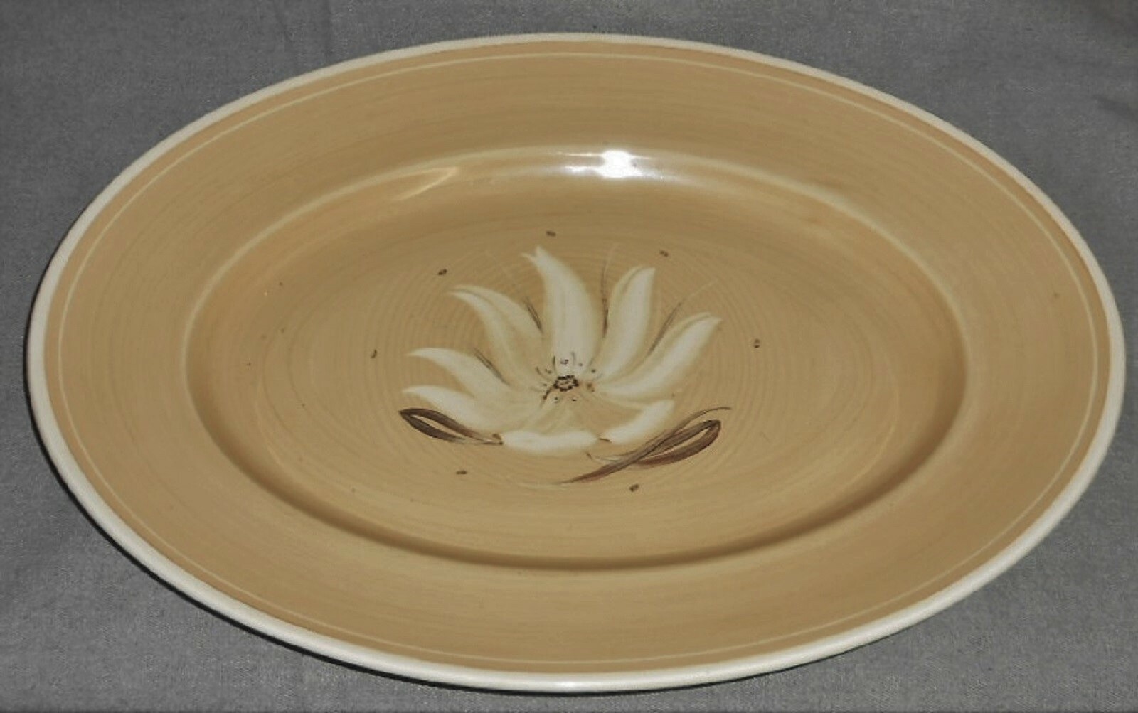 1950s Susie Cooper KESTREL SHAPE WATER LILY PATTERN Large Oval Platter ...