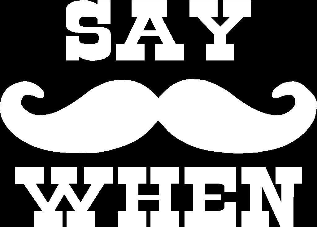 Say When Doc Holliday Mustache Cut Vinyl Car Window Decal Sticker US ...