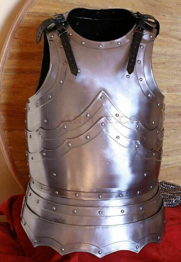 Medieval Warrior Plated Knight 18GA Cuirass Larp Breast Plate Body ...