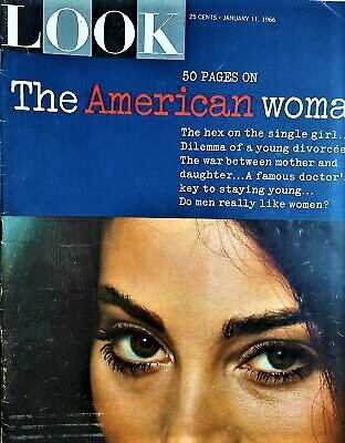 LOOK MAGAZINE JANUARY 11 1966, AMERICAN WOMAN YOUNG DIVORCE KEY TO STAY ...