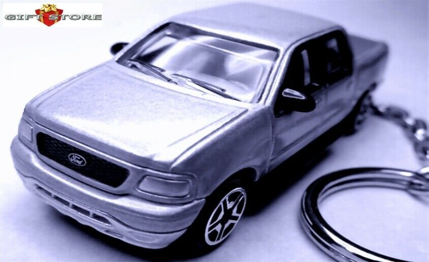 RARE KEY CHAIN RING SILVER FORD F150 PICKUP TRUCK F-150 CUSTOM Ltd ...