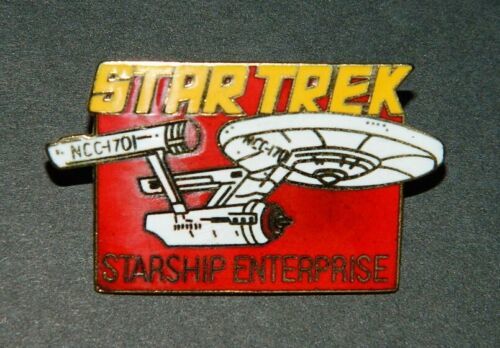 Star Trek Classic TV Enterprise NCC-1701 Red Enamel Metal Panel Mini ...