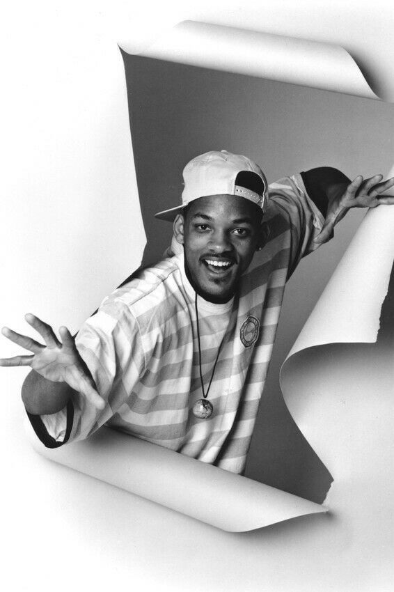 THE FRESH PRINCE OF BEL-AIR WILL SMITH COOL POSE IN BASEBALL HAT 24X36 ...