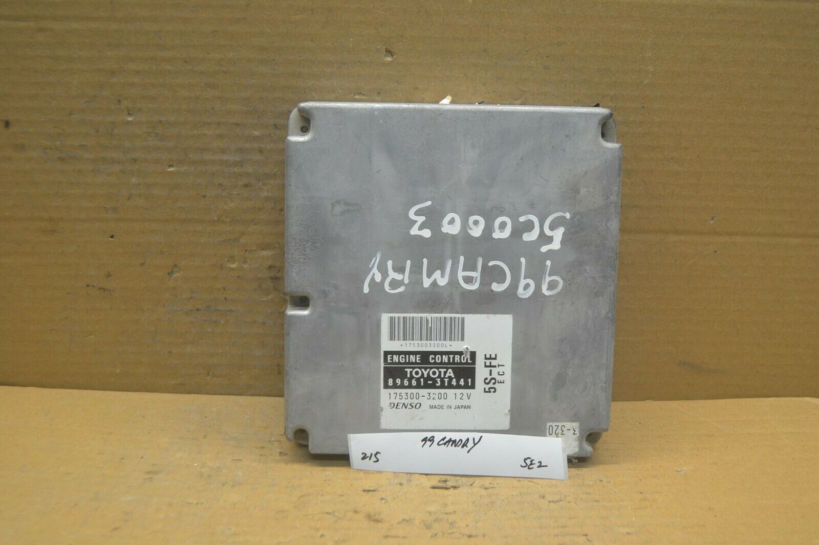 1998 1999 Toyota Camry Engine Control Unit ECU 896613T441 Module 215 ...