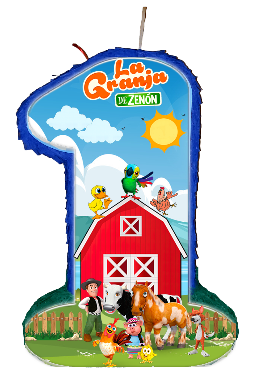 La Granja de Zenon Number 1 Pinata. The Zenon's Farm Pinata - Pinatas