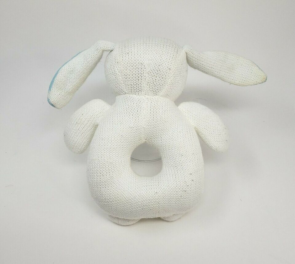 8" DOVE SOAP BABY WHITE BUNNY RABBIT STUFFED ANIMAL PLUSH TOY CRINKLE ...