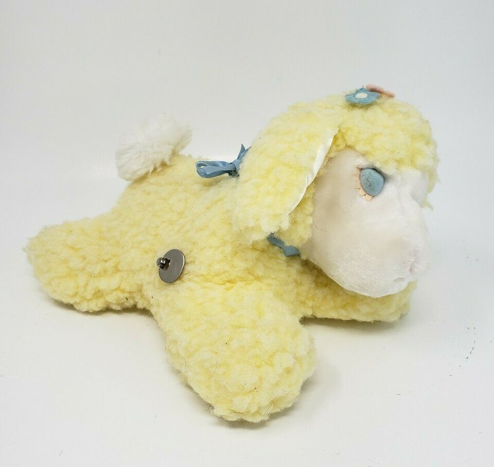 VINTAGE MUSICAL WIND UP MARY HAD A LITTLE BABY LAMB STUFFED ANIMAL ...